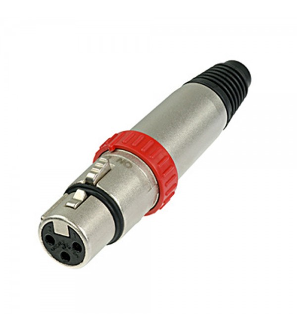 Neutrik NC3FXS Female XLR Connector with On-Off Switch Nickel Housing